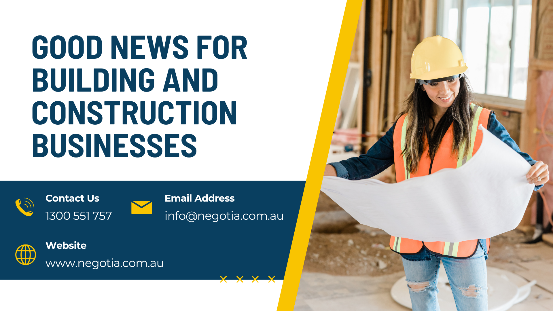 Good News for Building and Construction Businesses - Negotia Group
